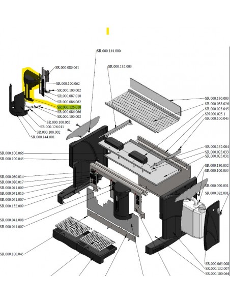 Prospetto tondo superiore per la macchina da caffe Spinel Jessica ...